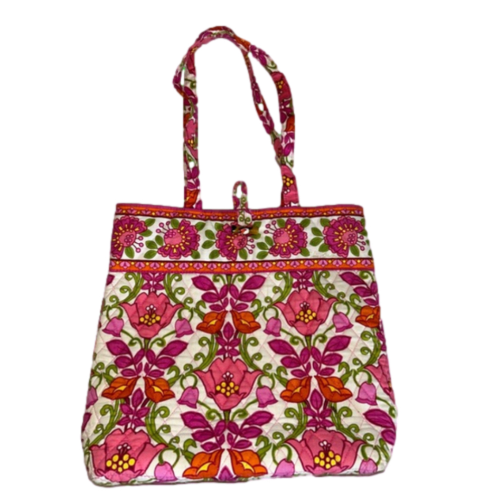 Vera Bradley Convertible Lilli Bell Tote Floral Pink … - Gem